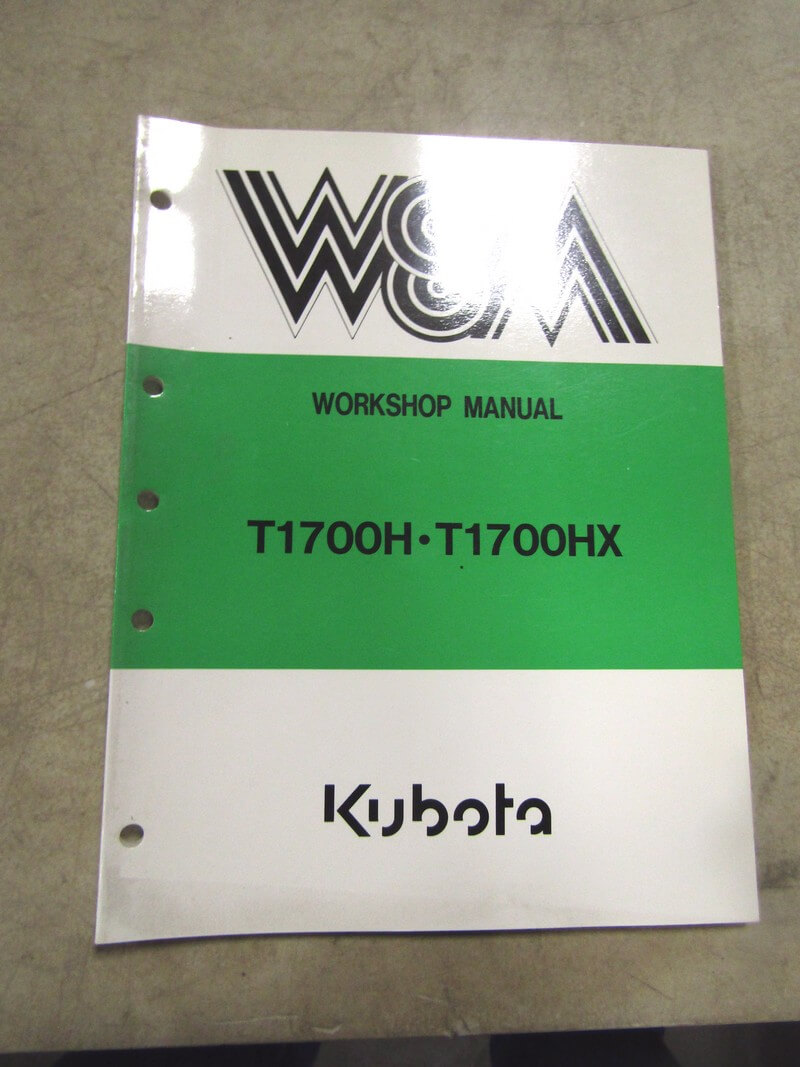 Kubota Tractor Workshop Service Manual - Used Equipment Manuals